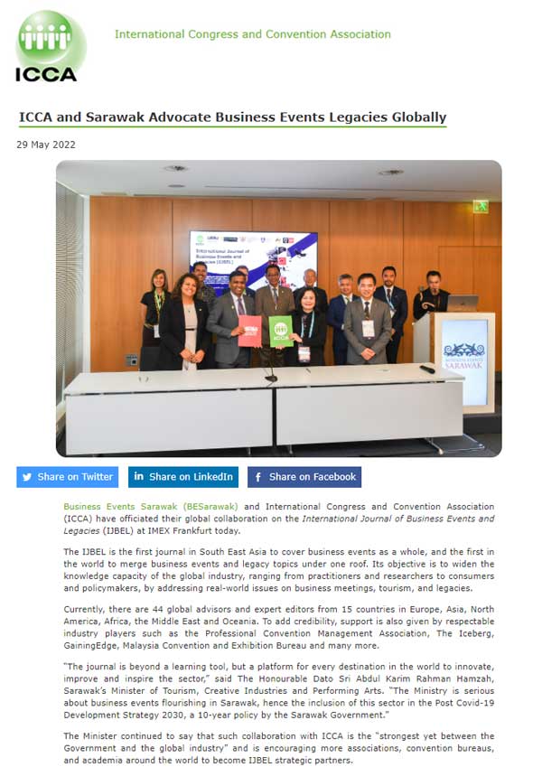 ICCA Press Release - The Iceberg