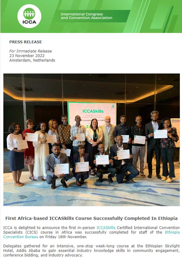 ICCA Press Release - The Iceberg